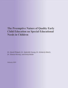 The Preemptive Nature of Quality Early Child Education on Special Educational Needs in Children ...